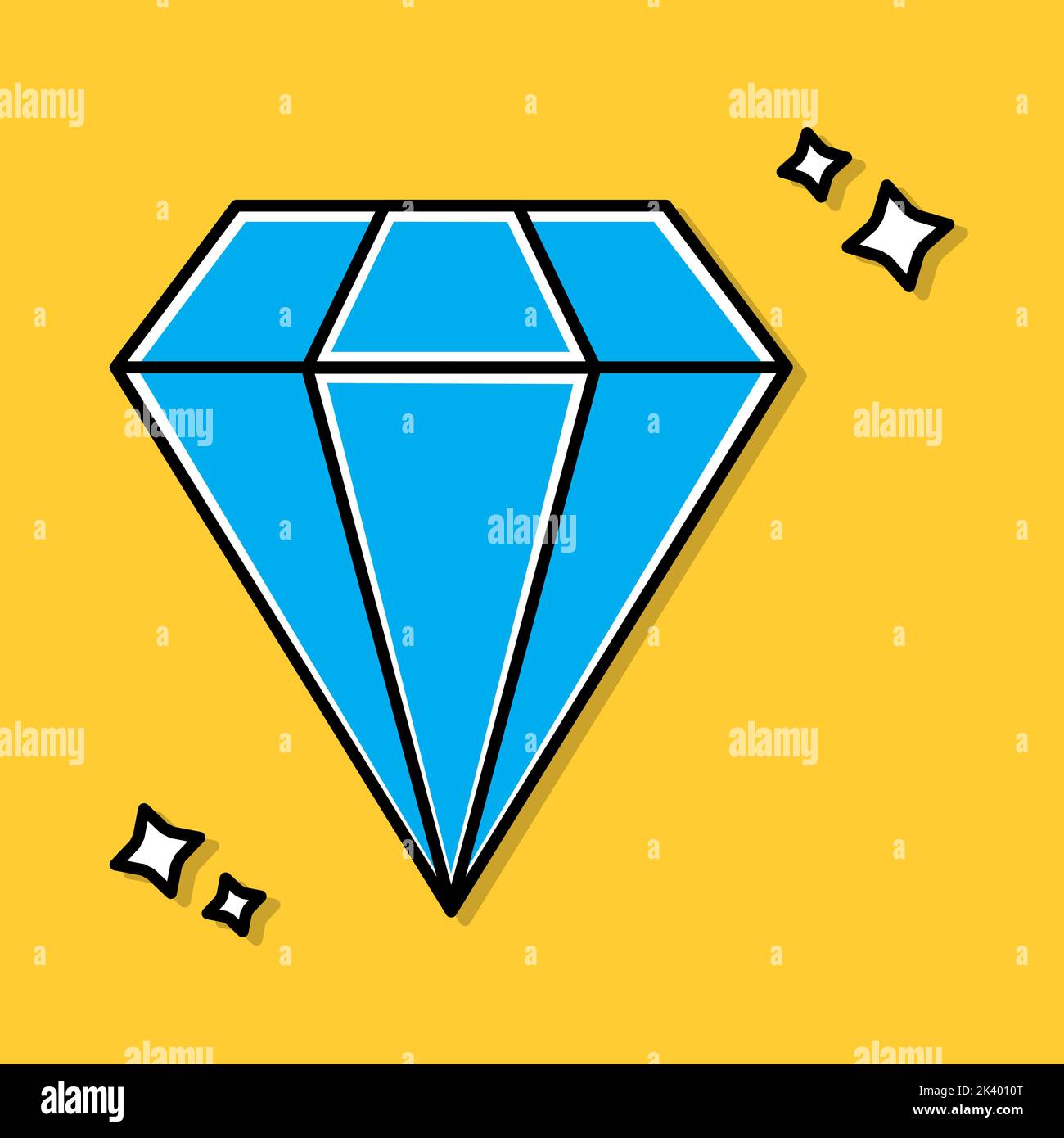 Blue Diamond Image Vector Illustration Stock Vector Image And Art Alamy
