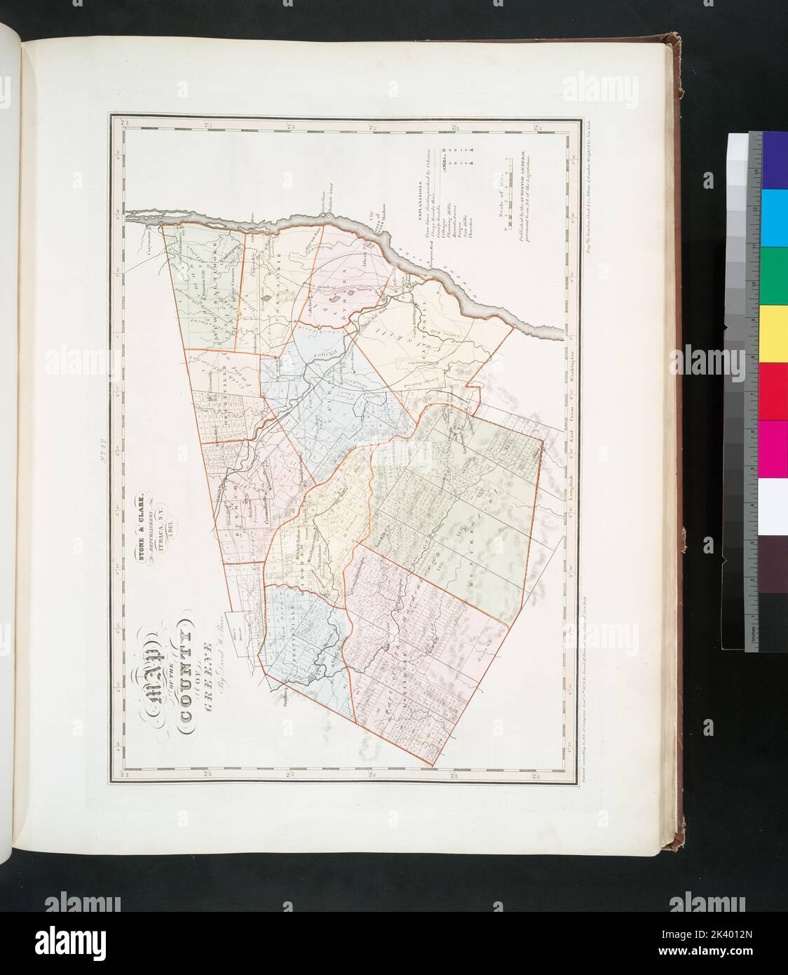 Map of the county of Greene Cartographic. Atlases, Maps. 1841. Lionel ...