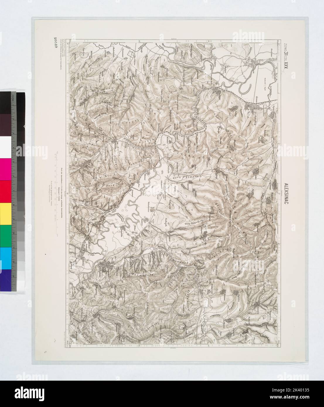 Aleksinac. Cartographic. Maps, Topographic maps. 1900. Lionel Pincus ...