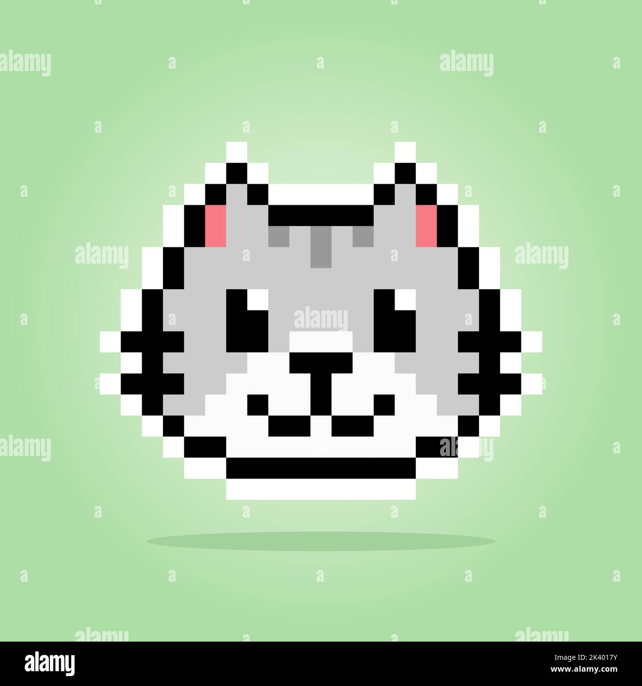 Pixel 8 bit cat. Animal for game assets in vector illustration Stock Vector Image & Art - Alamy