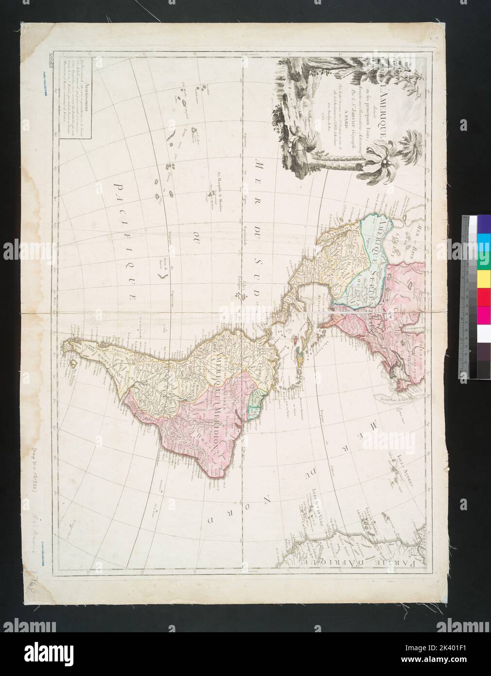 L'Amerique : divisèe en ses principaux etats, assujetie aux ...