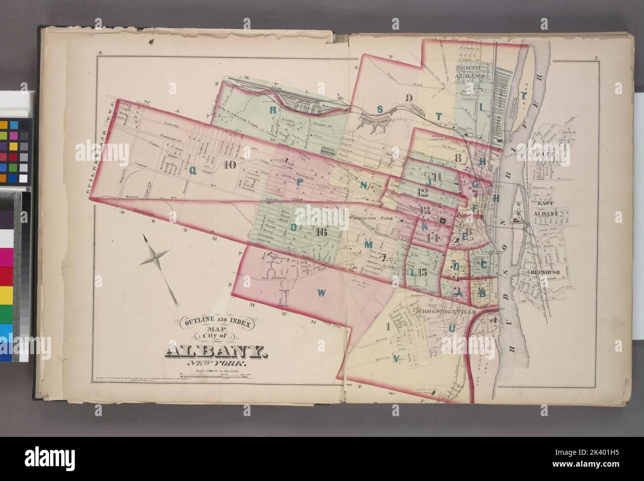 Outline and Index Cartographic. Atlases, Maps. 1876. Lionel Pincus and ...