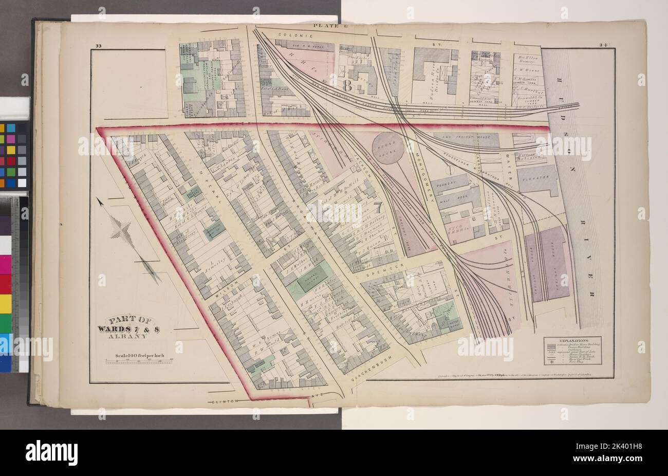 Plate G Cartographic. Atlases, Maps. 1876. Lionel Pincus and Princess ...