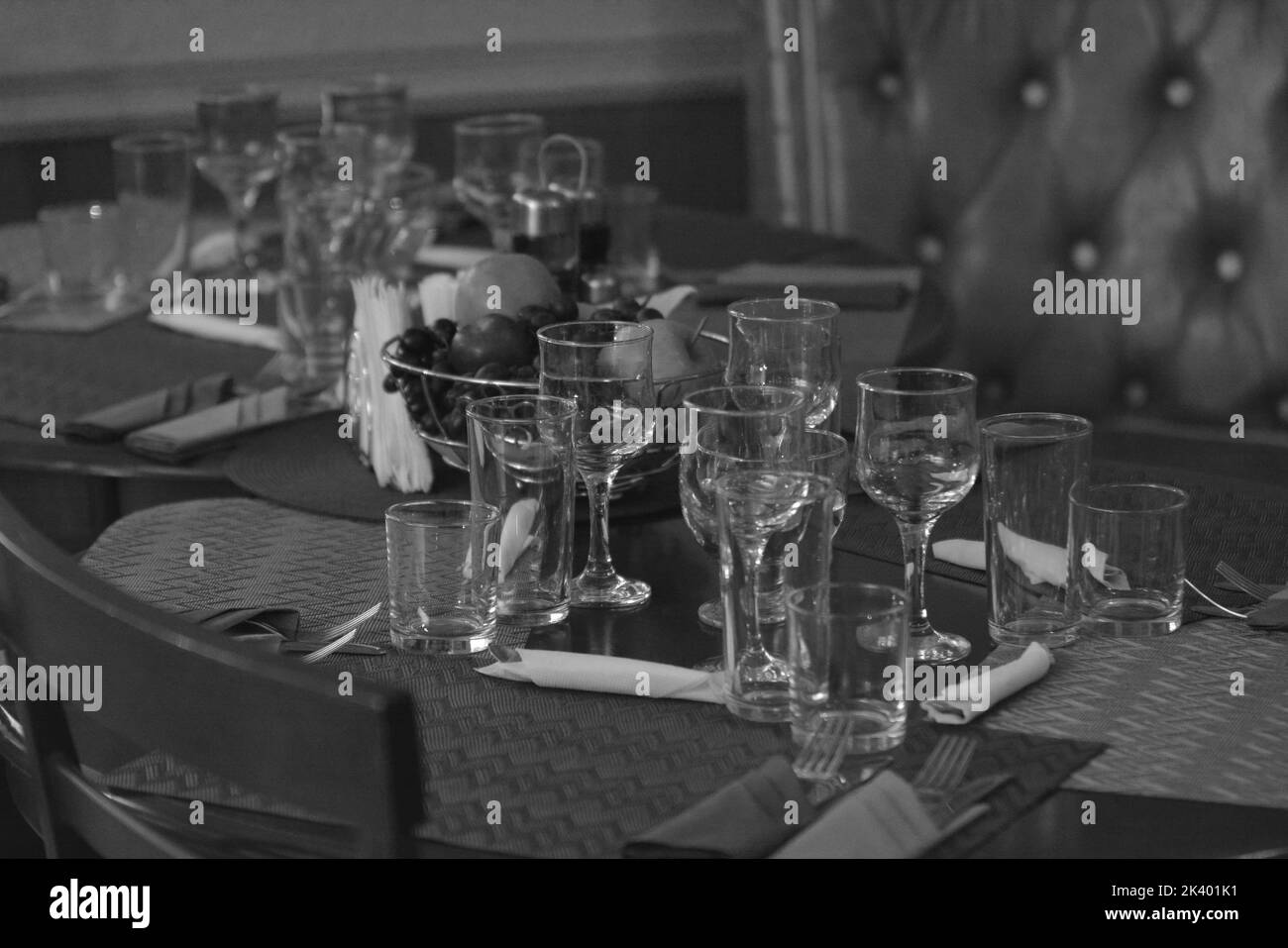 Interior design template table Black and White Stock Photos & Images ...