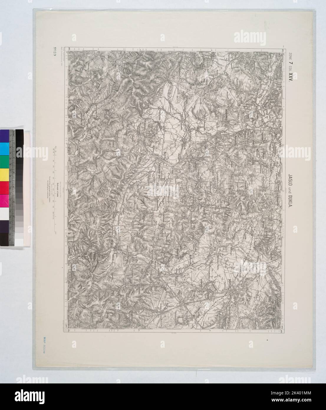 Jaslo und Dukla. Cartographic. Maps, Topographic maps. 1910. Lionel ...