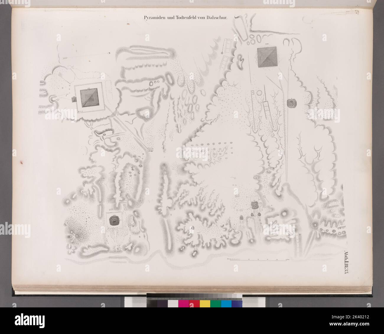 Pyramiden und Todtenfeld von Dahschur Dahshûr. 1849 - 1856. Lepsius ...