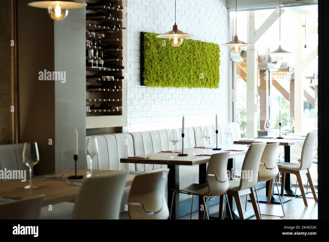 Stylish interior of restaurant Stock Photo - Alamy