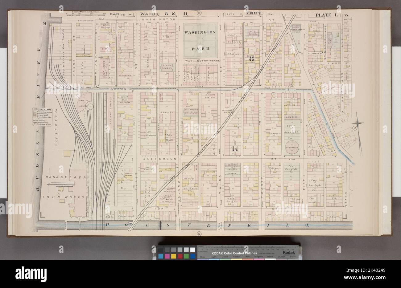 Parts of Wards 8 & 11. Plate L. Cartographic. Atlases, Maps. 1881 ...