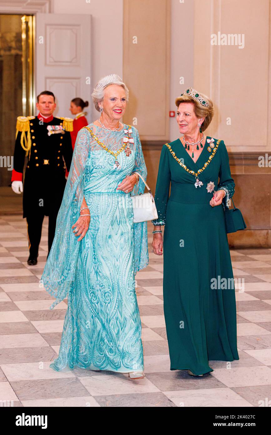 COPENHAGEN - Queen Margrethe, Crown Prince Frederik, Crown Princess ...