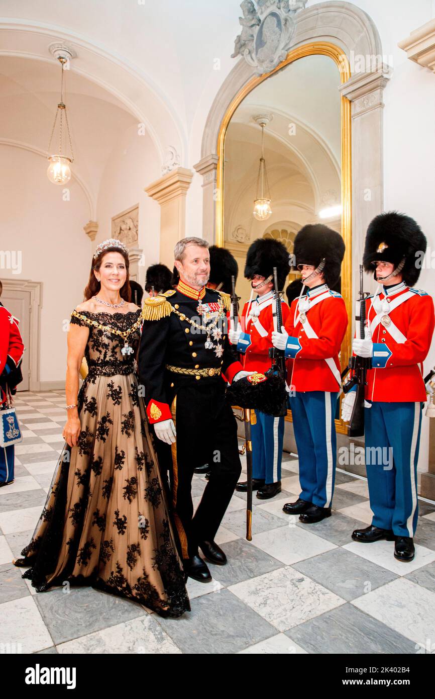 COPENHAGEN - Queen Margrethe, Crown Prince Frederik, Crown Princess ...