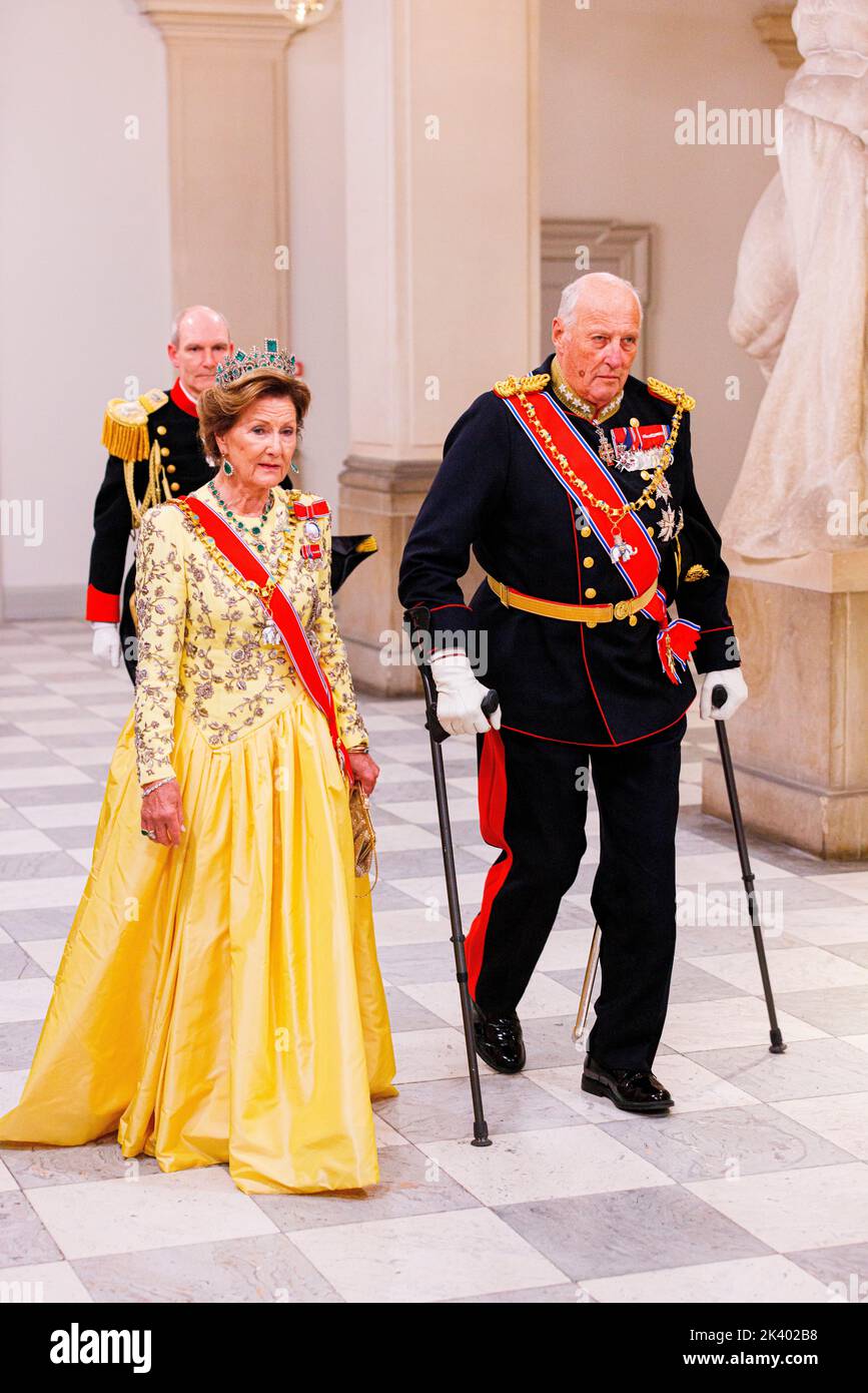 COPENHAGEN - Queen Margrethe, Crown Prince Frederik, Crown Princess ...