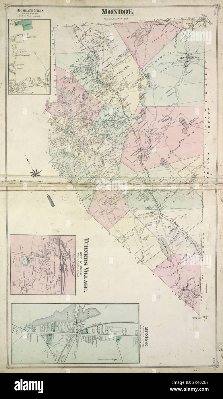 Map of highland new york hi-res stock photography and images - Alamy