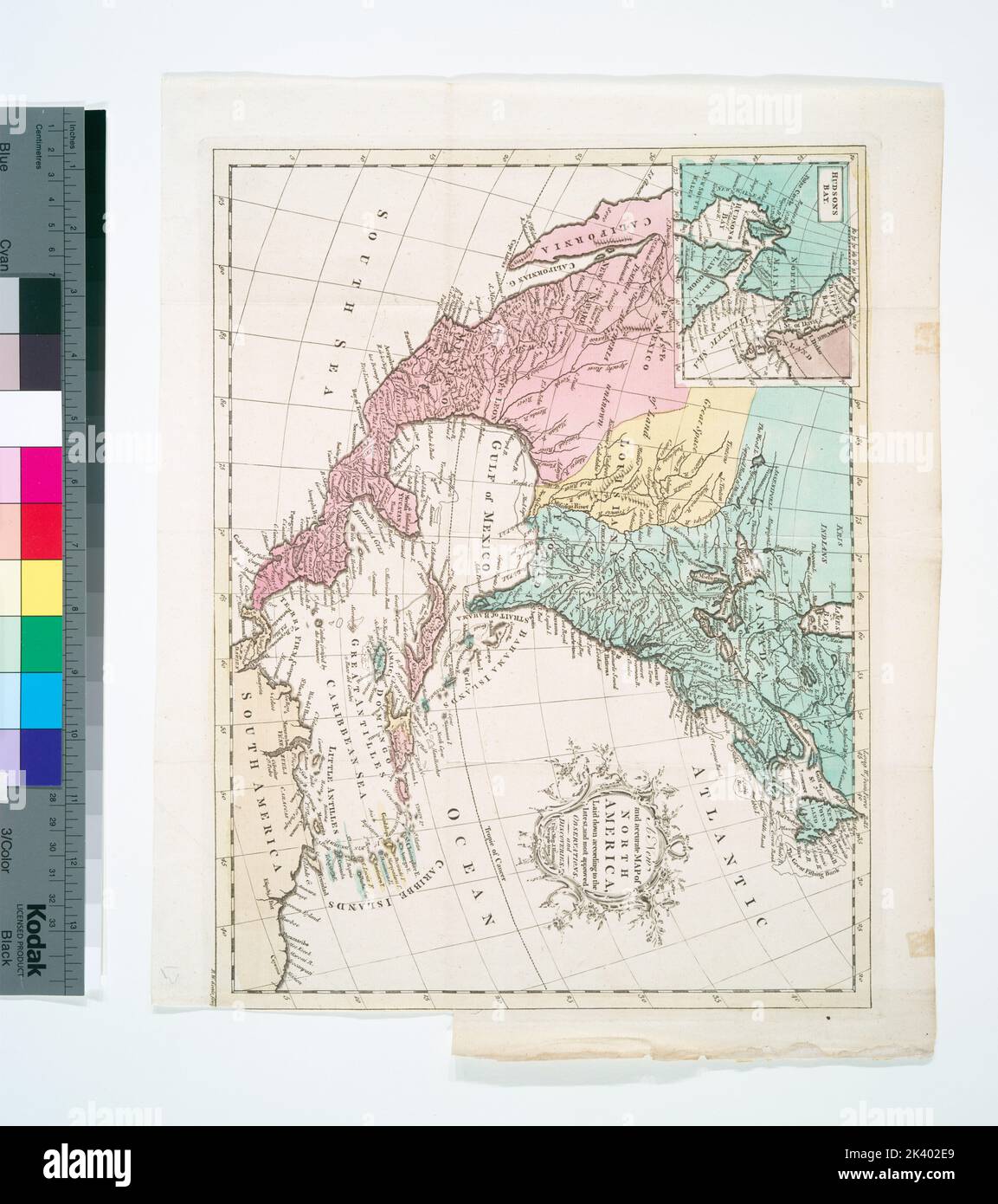 A new and accurate map of North America: ;aid down according to the ...
