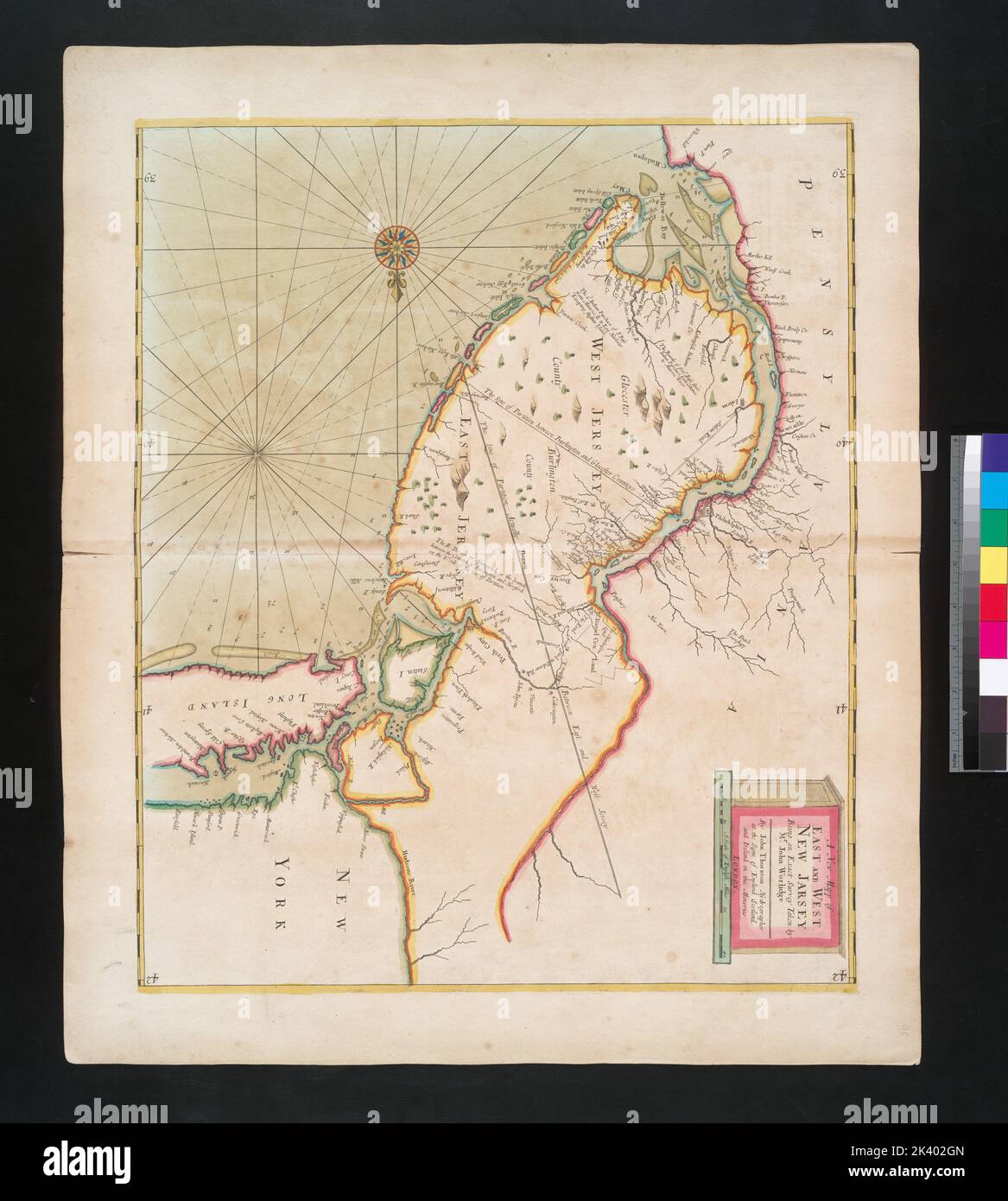 A new mapp of East and West New Jarsey. 1702 - 1707. Cartographic. Maps ...