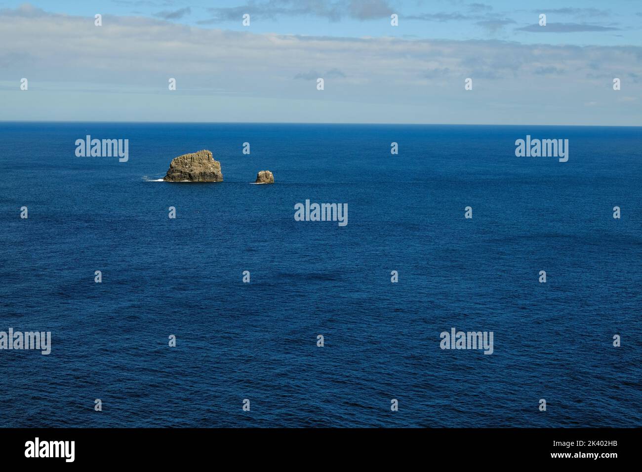Bawden Rocks, also known as Man and his man seen from St Agnes Head on ...