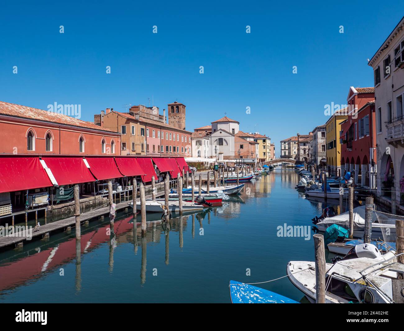 old Waterways in Chioggia Italy Stock Photo - Alamy