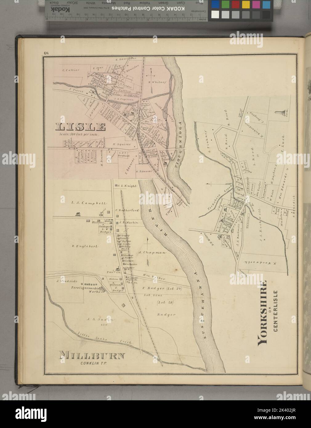 Lisle Village ; Millburn, Collin TP.; Yorkshire or Centerlisle Village ...