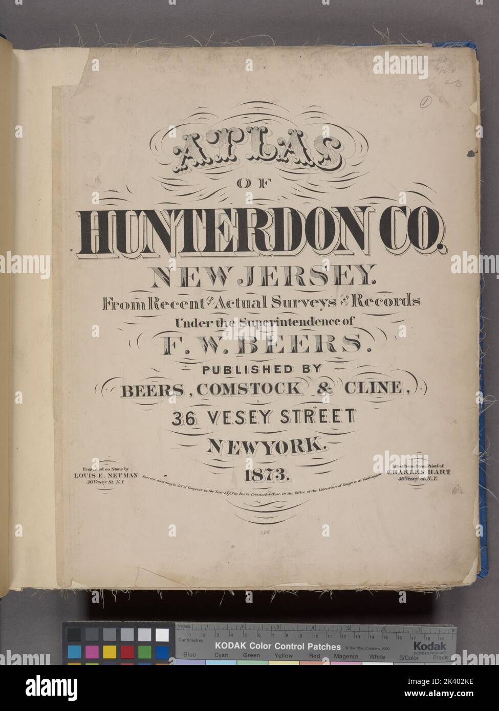 Atlas of Hunterdon County, New Jersey Cartographic. Atlases, Maps. 1873 ...