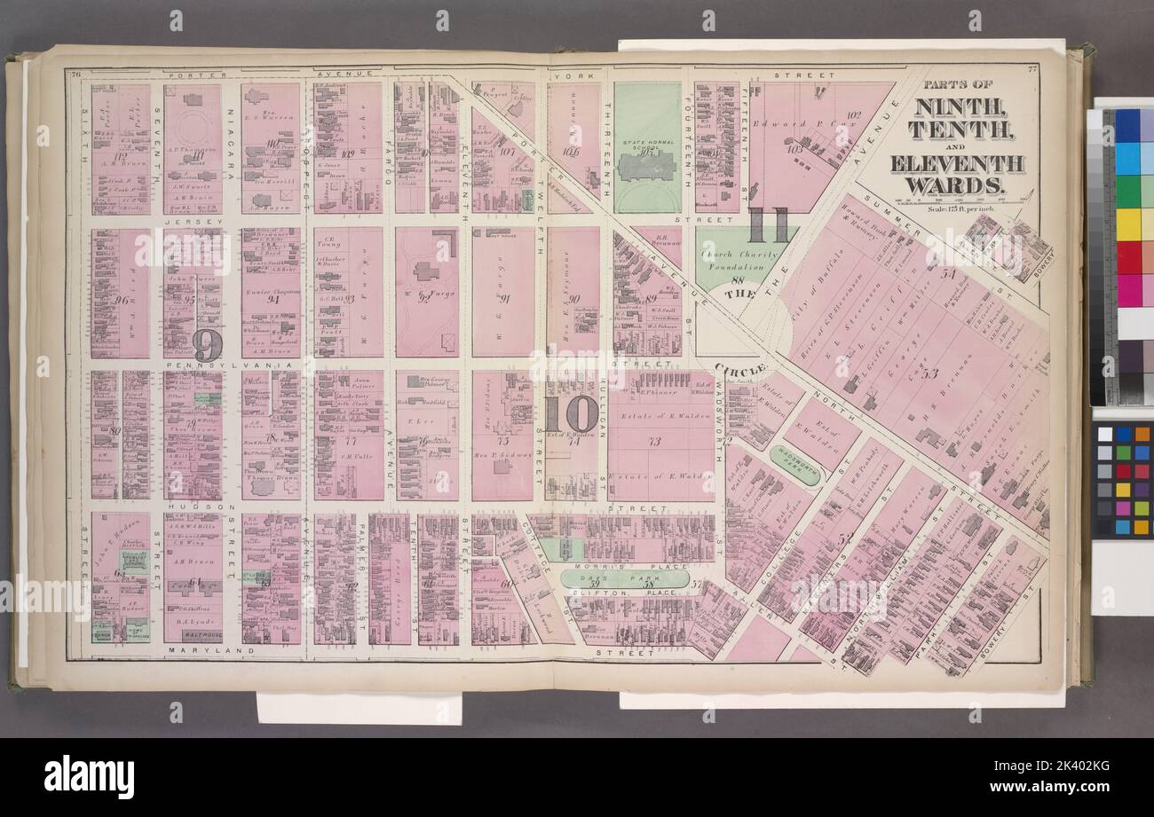 Parts of Ninth, Tenth, and Eleventh Wards. Cartographic. Maps. 1872 ...