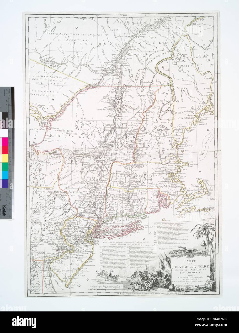 Carte du théatre de la guerre entre les Anglais et les Américains ...