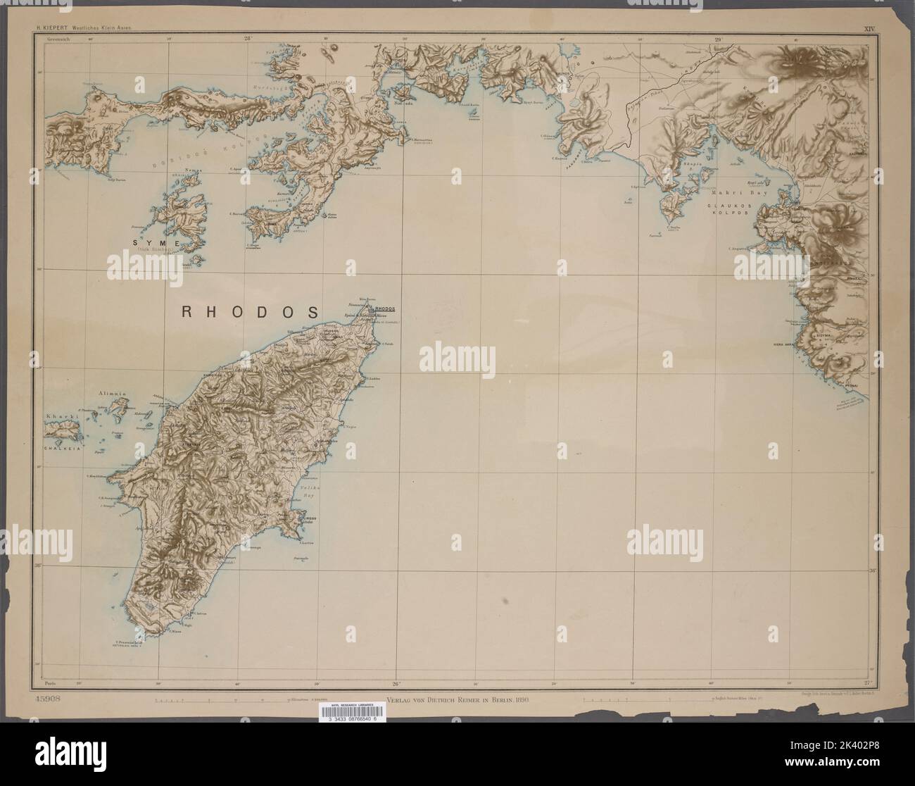 Sheet 14. 1: 250,000. Cartographic. Maps. 1890 - 1892. Lionel Pincus ...