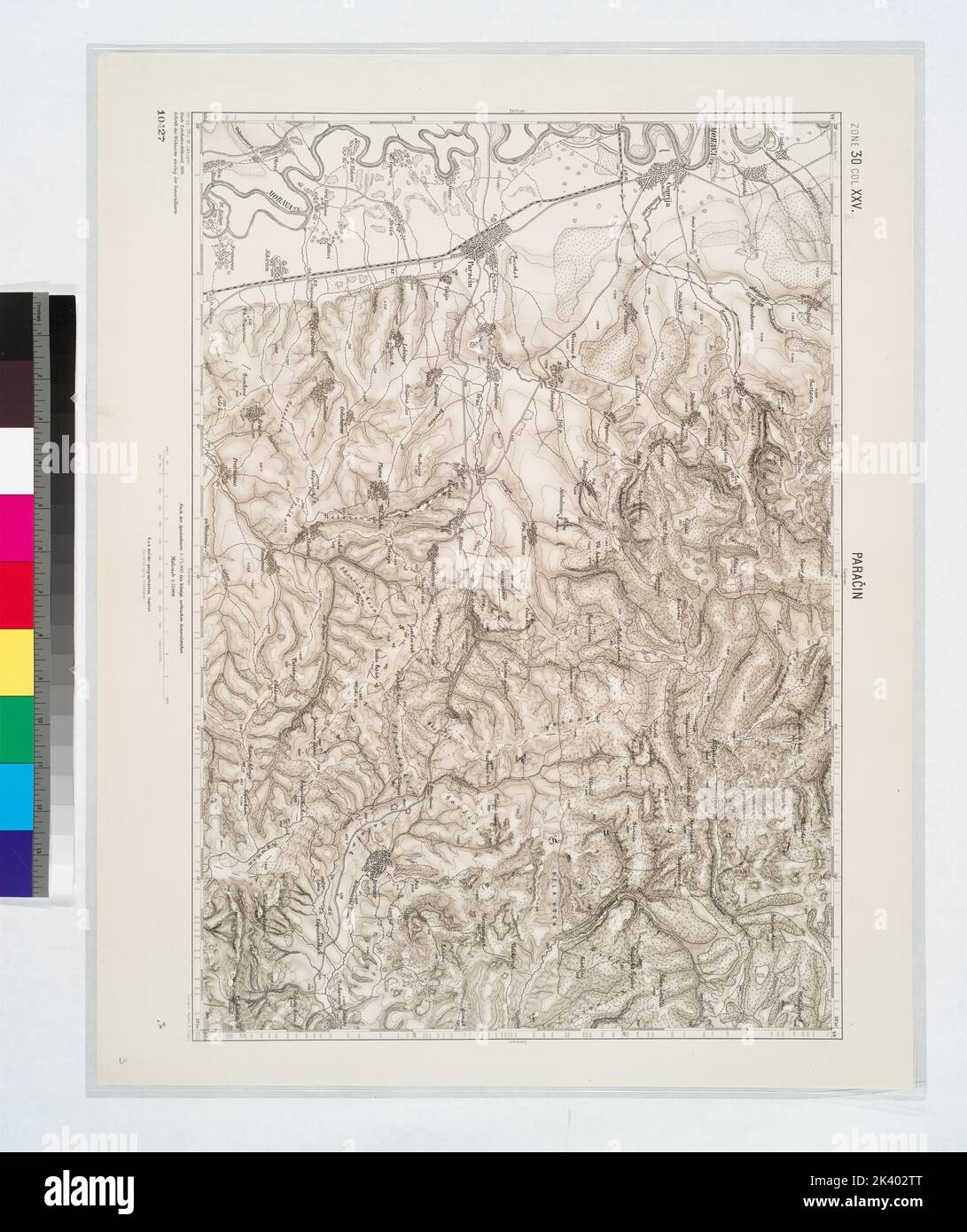 Paracin. Cartographic. Maps, Topographic maps. 1900. Lionel Pincus and ...