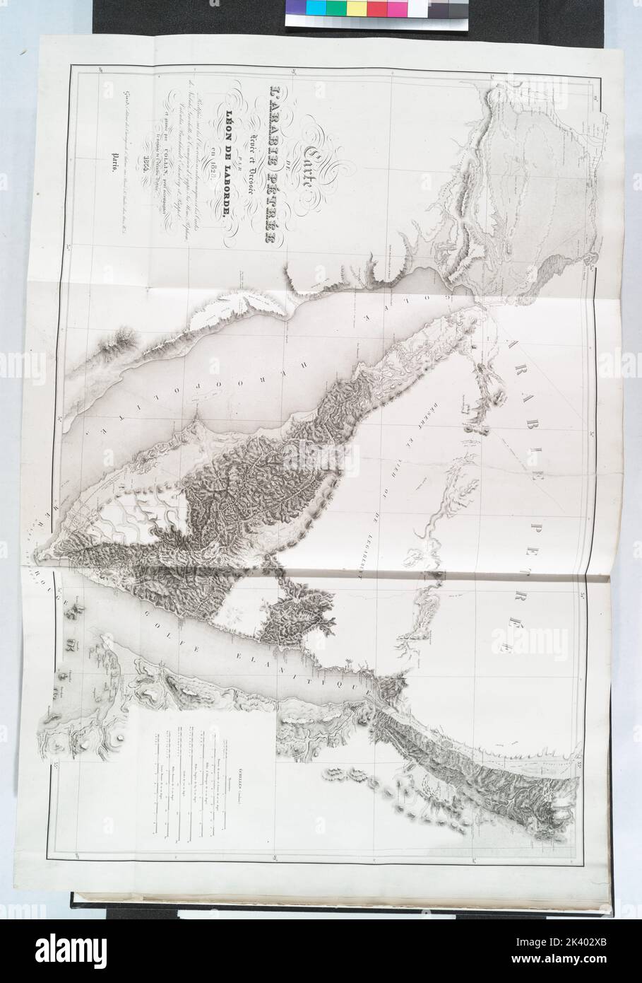 Carte de l'Arabie Pétrée levée et dressée par par Léon de Laborde en ...