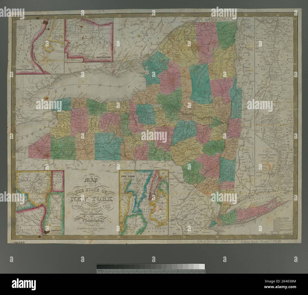 Map of the state of New York : compiled from the latest authorities ...