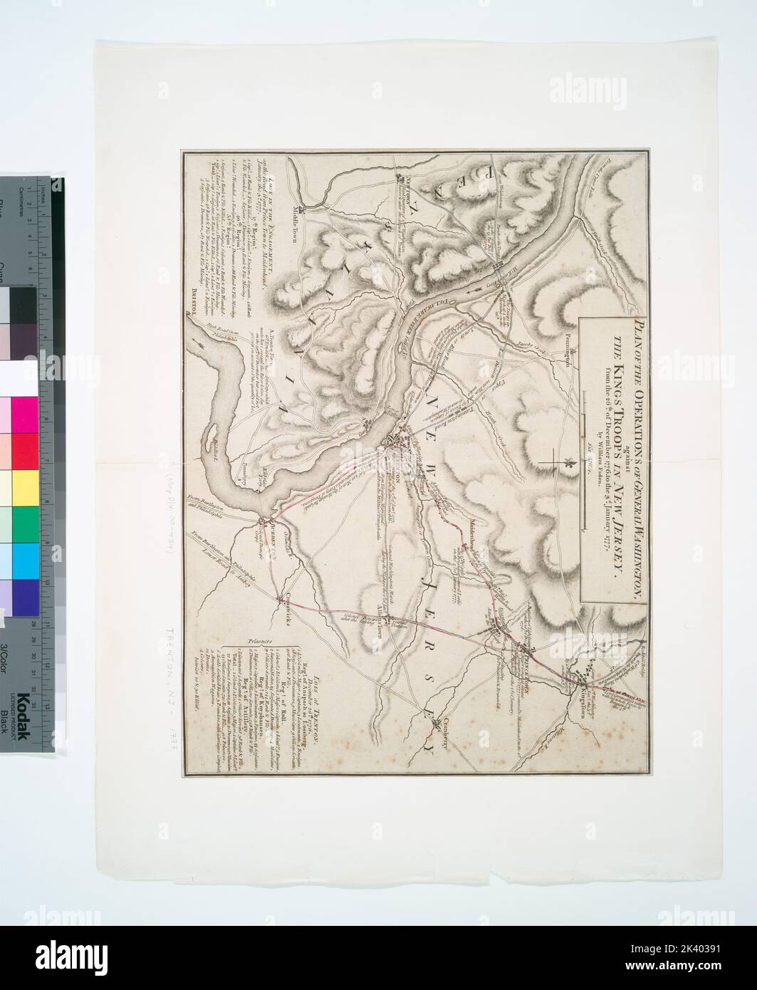 Plan of the operations of General Washington against the Kings troops ...