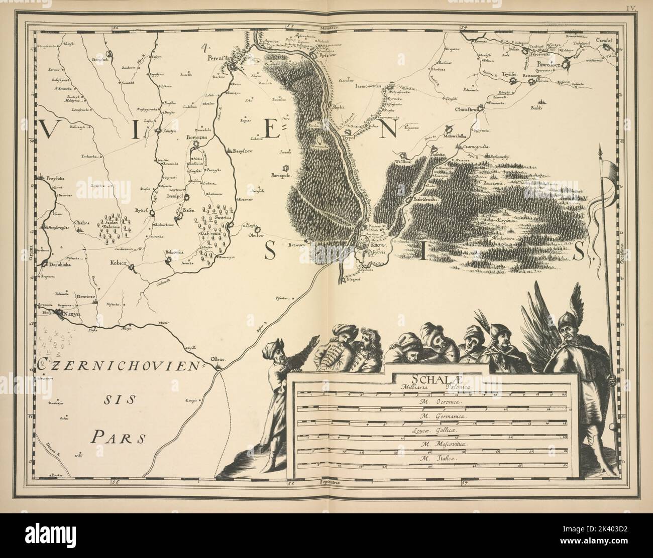 Spetsial'naia karta Ukrainy G. de Boplana 1650g. Tekst str.21 A special ...