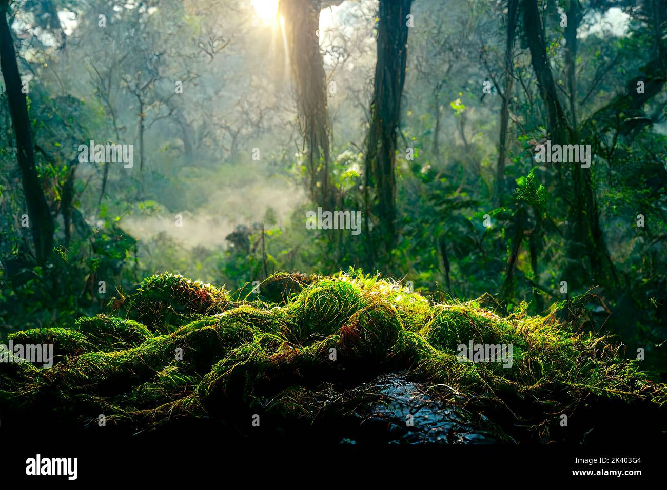Lush jungle fine art hi-res stock photography and images - Alamy