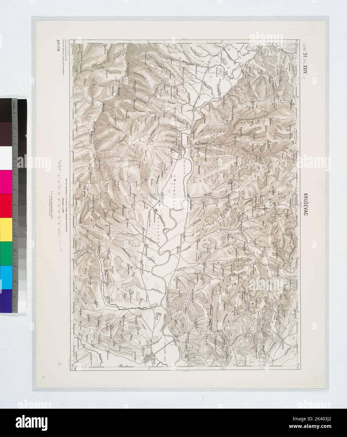 Krusevac. Cartographic. Maps, Topographic maps. 1900. Lionel Pincus and ...