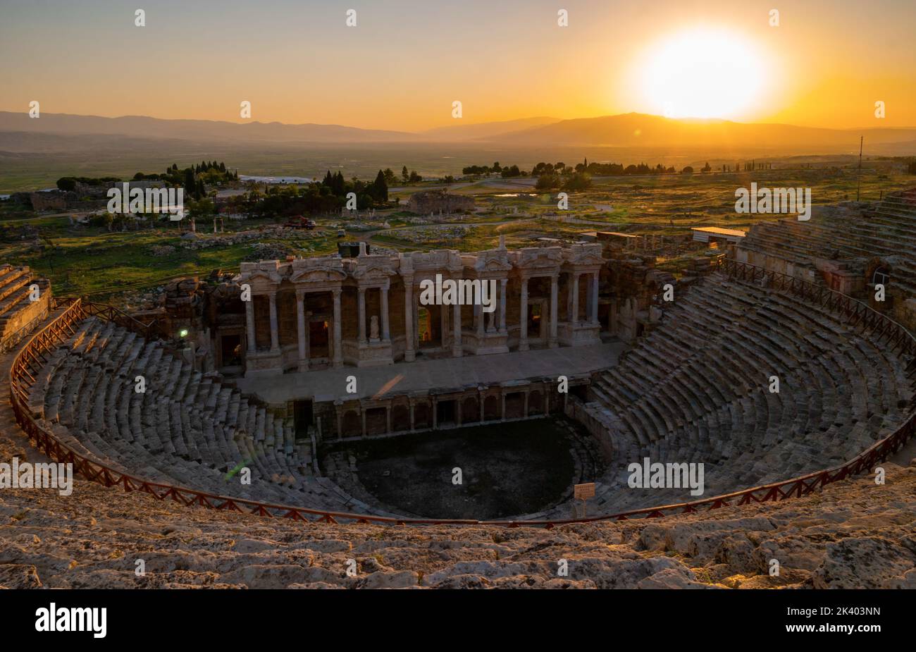 Pamukkale roman theatre ruins hi-res stock photography and images - Alamy
