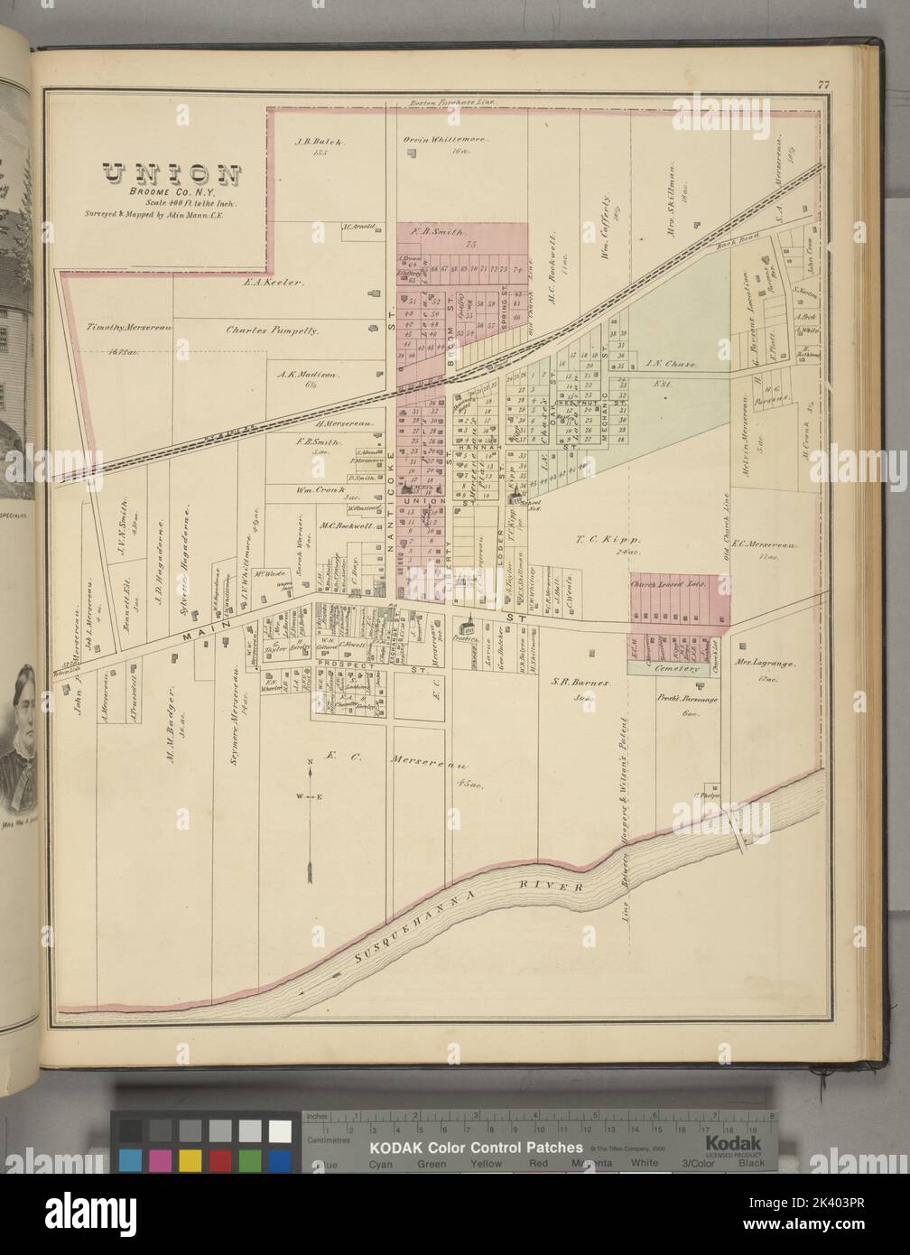 Union, Broome Co., N.Y. Cartographic. Atlases, Maps. 1876. Lionel ...