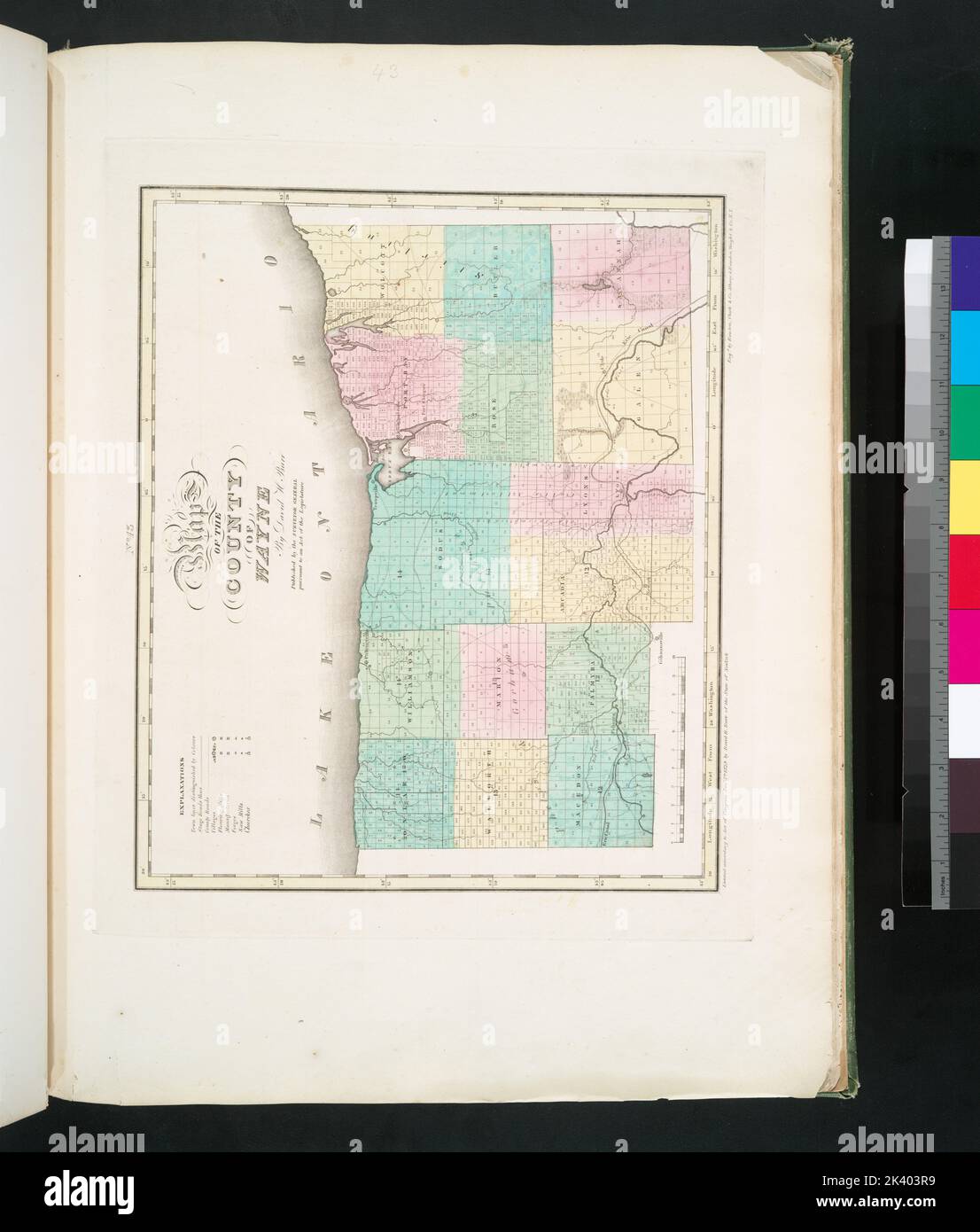 Map of the county of Wayne Cartographic. Atlases, Maps. 1829. Lionel ...