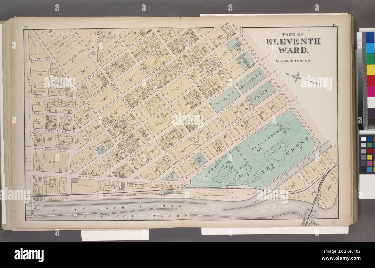 Part of Eleventh Ward. Cartographic. Maps. 1872. Lionel Pincus and ...