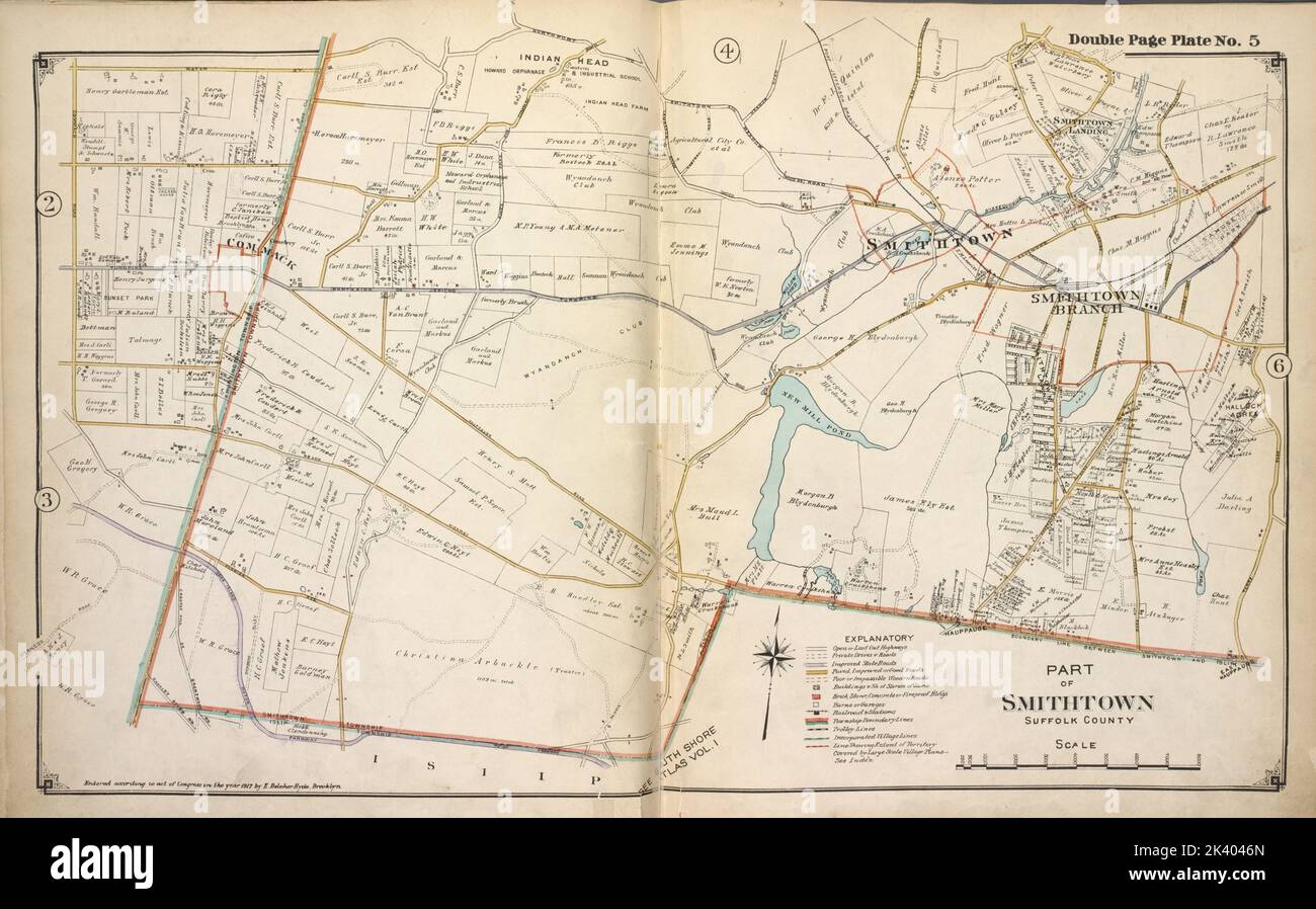 Part of Smith Town Suffolk County Cartographic. Atlases, Maps. 1915 ...