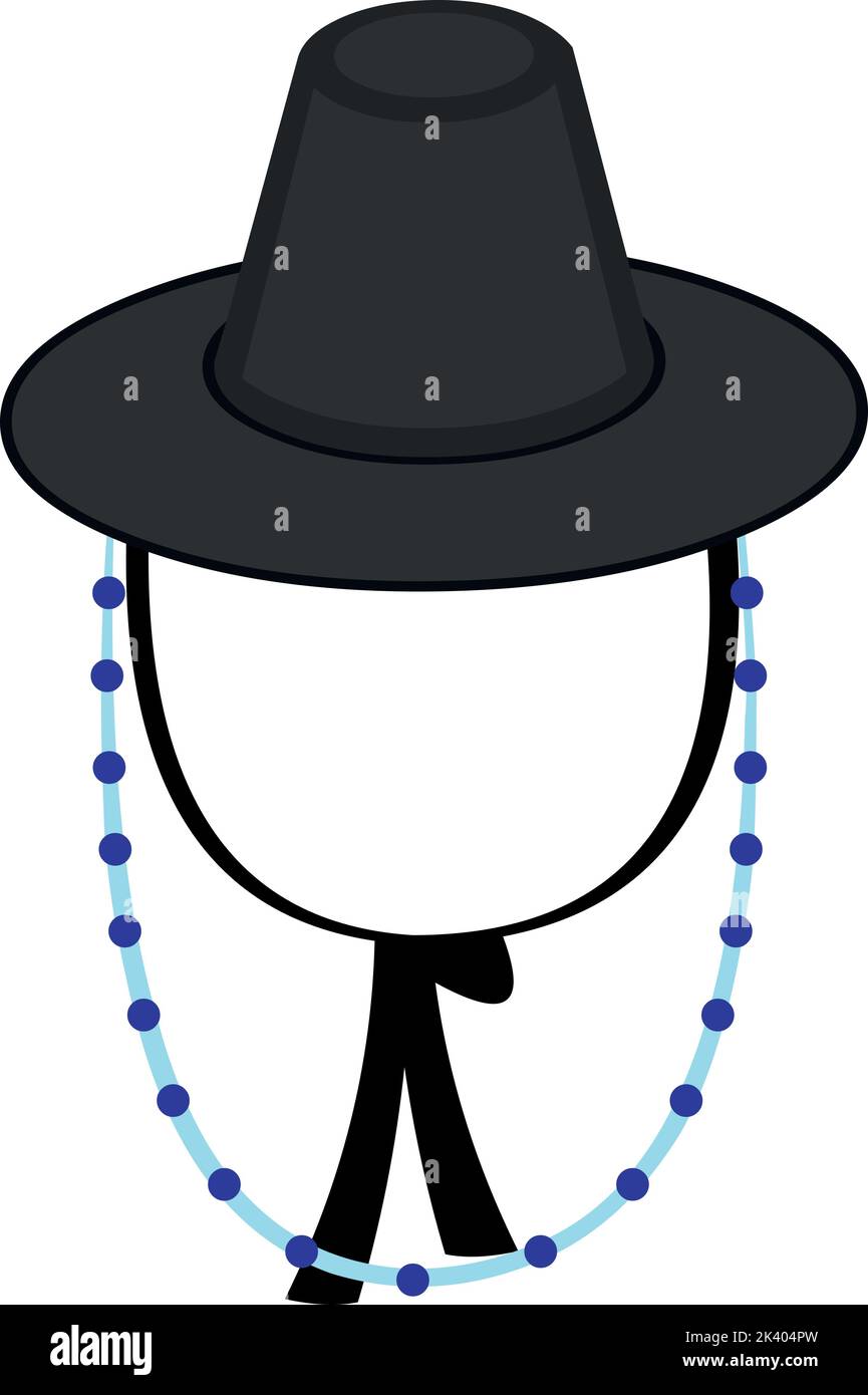 Vector illustration of classic gat hat of korean culture Stock Vector ...