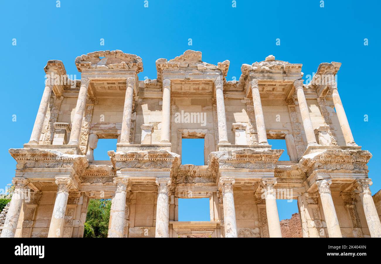 Ephesus ruins, Turkey, beautiful sunny day between the ruins of Ephesus ...
