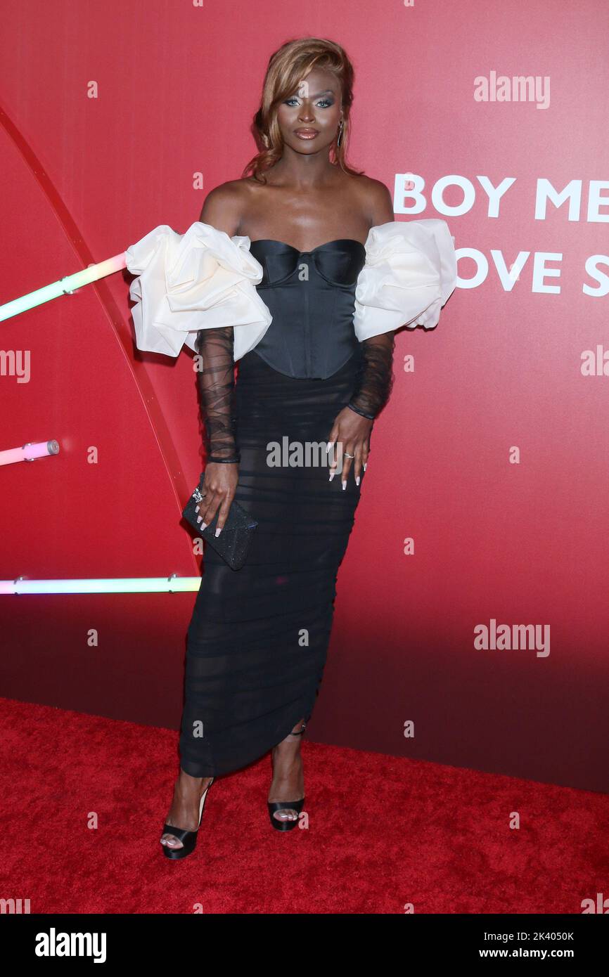LOS ANGELES - SEP 28: Symone at the Bros Premiere at Regal LA Live on ...