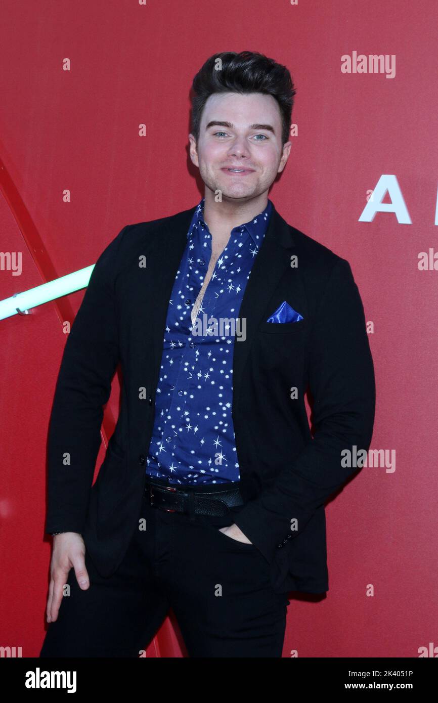 LOS ANGELES - SEP 28: Chris Colfer at the Bros Premiere at Regal LA ...