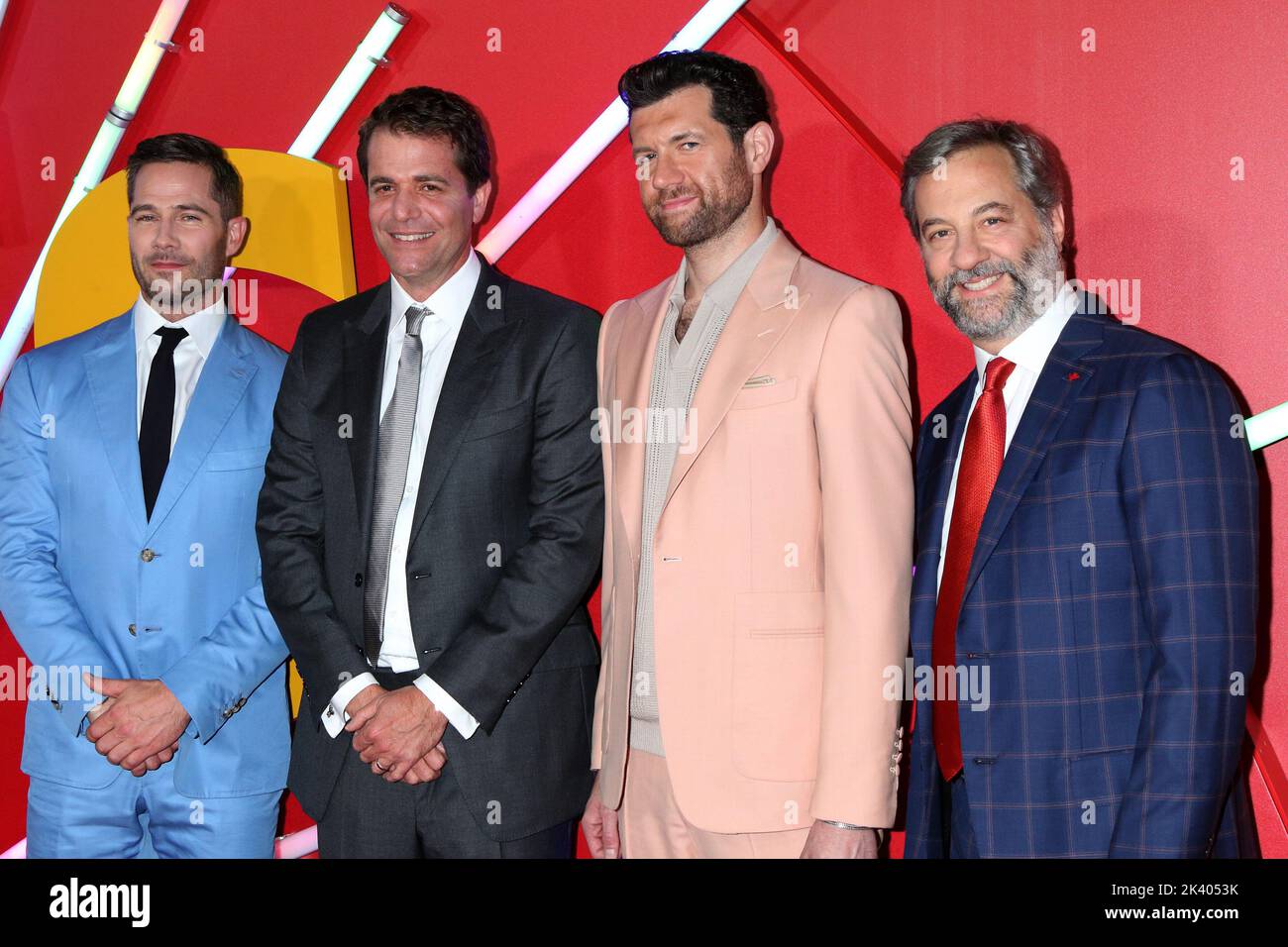 LOS ANGELES - SEP 28: Luke Macfarlane, Nicholas Stoller, Billy Eichner ...