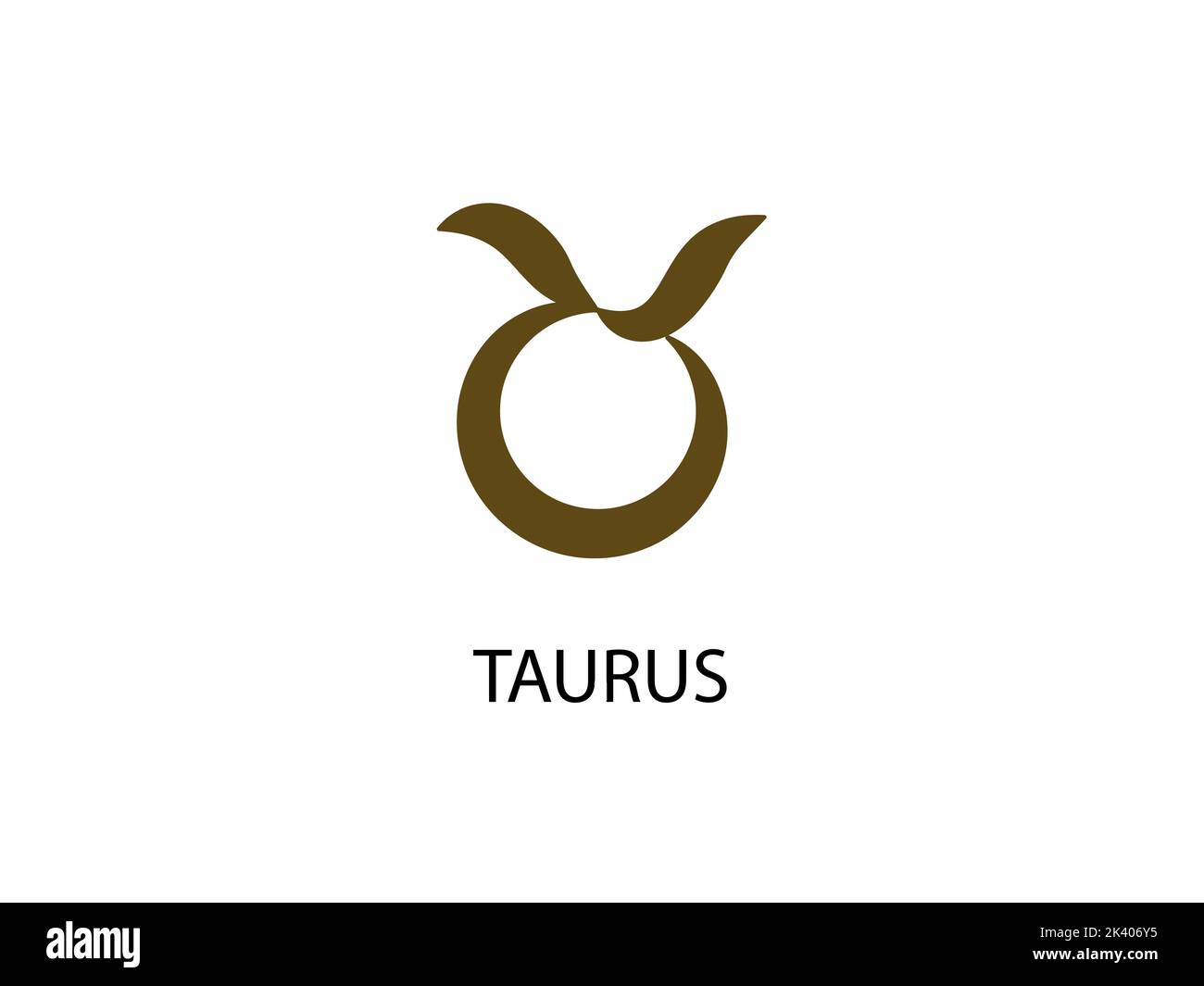 Taurus Symbol of the Horoscope. Zodiac Sign. Vector illustration of ...