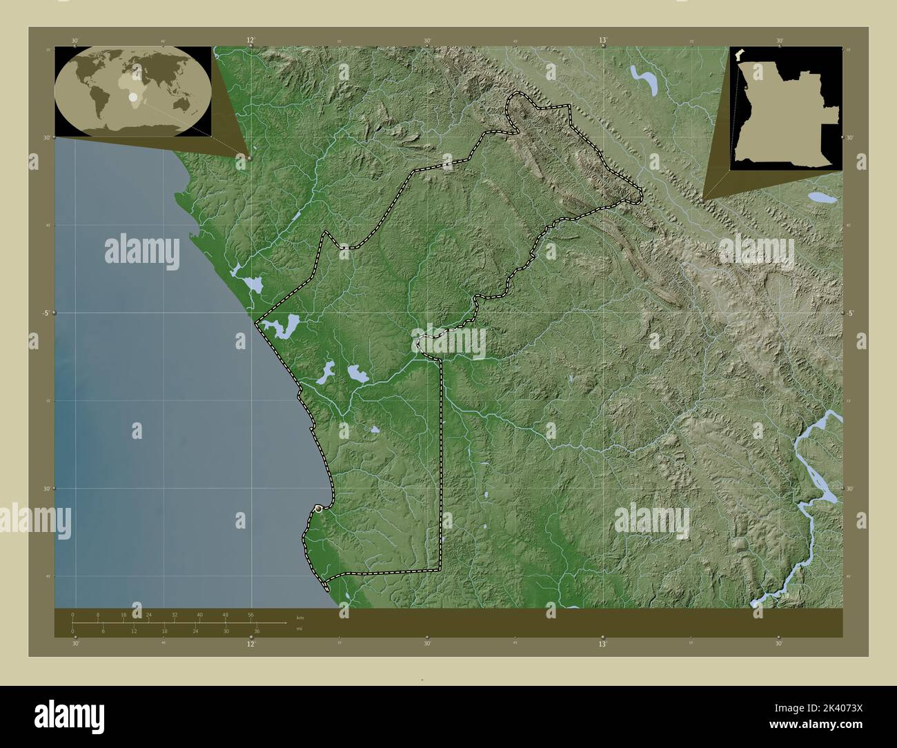Cabinda province map Stock Vector Images - Alamy