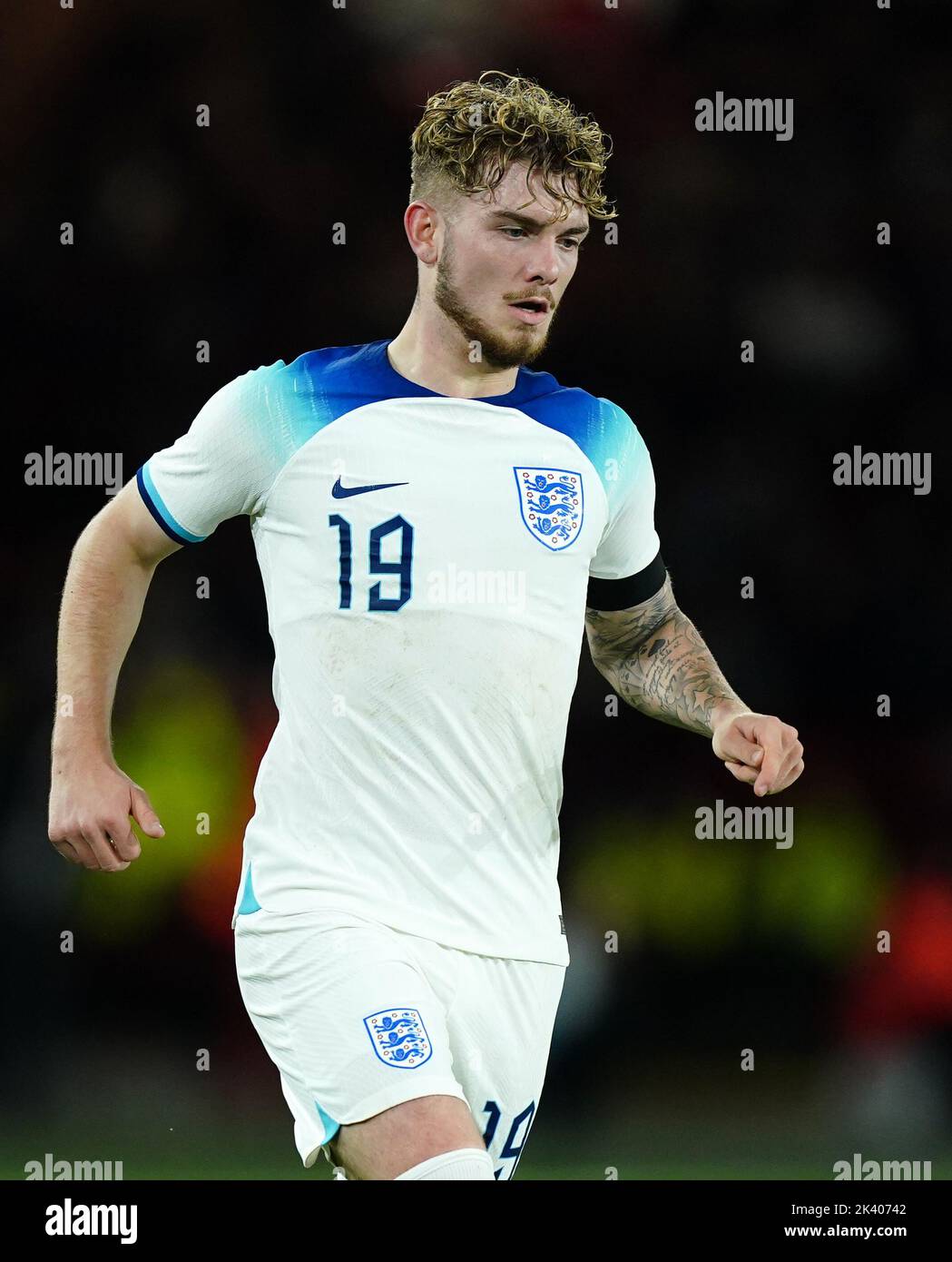 England's Harvey Elliott during the Under-21 International Friendly ...