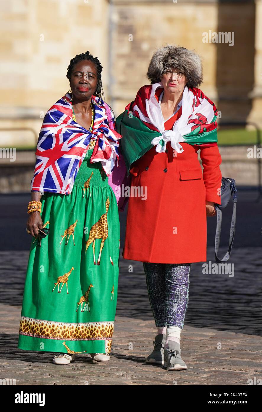 Grace Gotharg and Anne Daley leaving after visiting Windsor Castle and ...