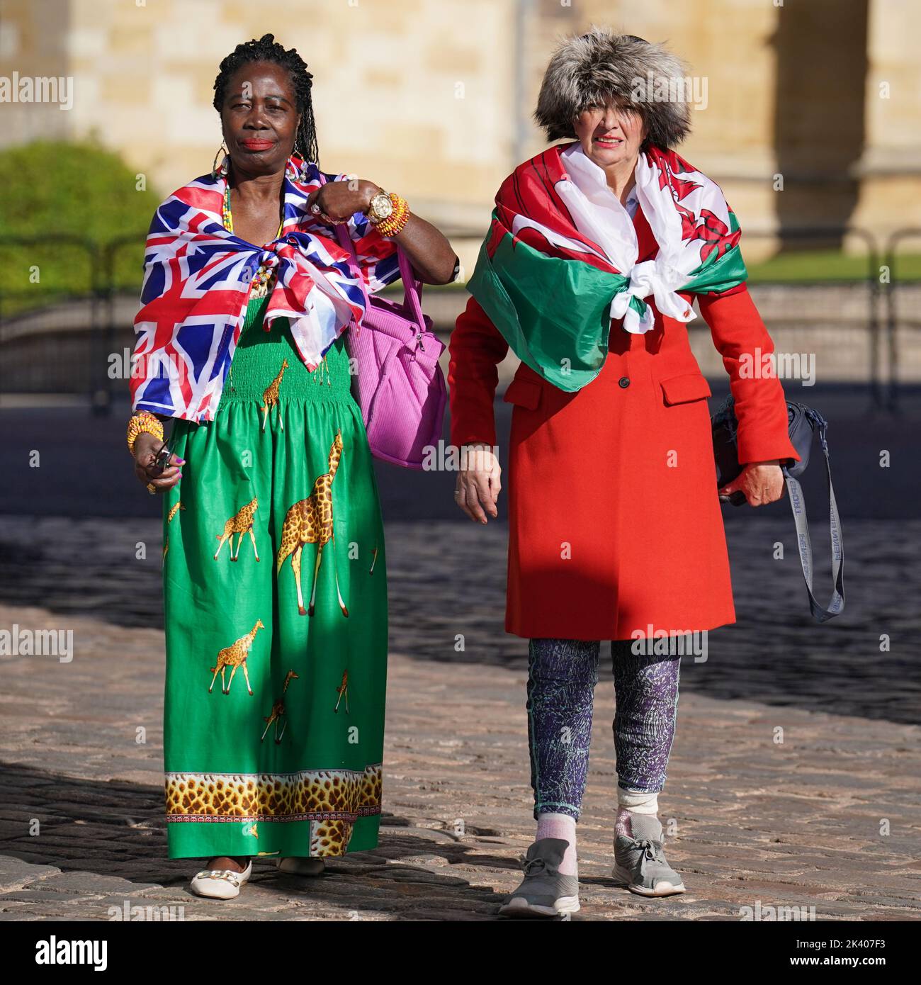 Grace Gotharg and Anne Daley leaving after visiting Windsor Castle and ...