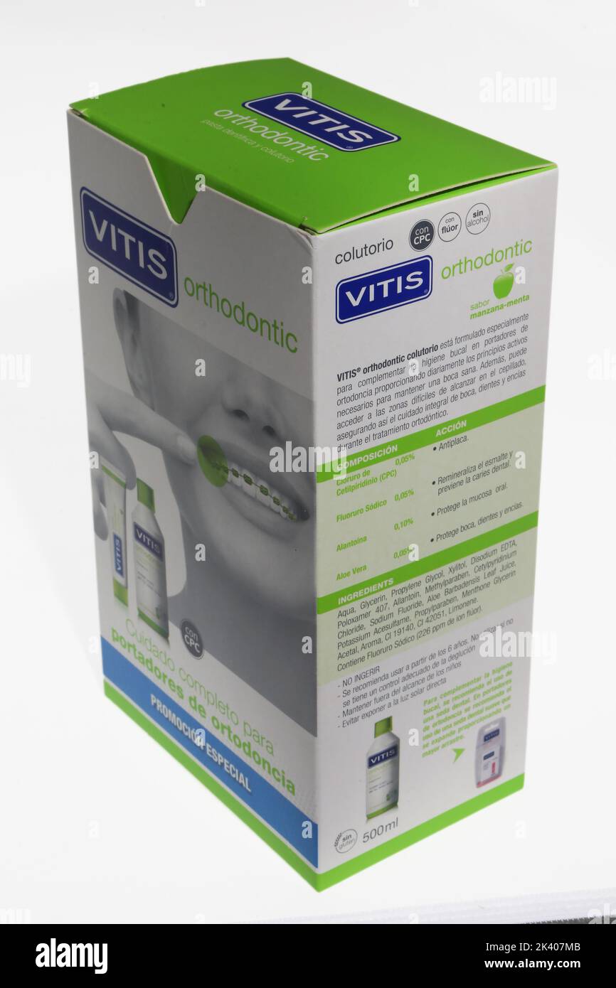 Vitis Orthodontic Pasta Dentífrica 100ml Set 2 Piezas Stock Photo - Alamy
