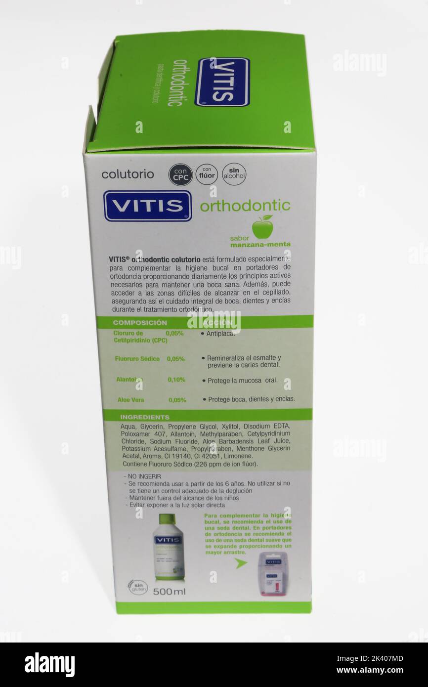 Vitis Orthodontic Pasta Dentífrica 100ml Set 2 Piezas Stock Photo - Alamy