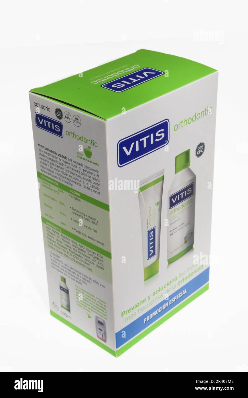 Vitis Orthodontic Pasta Dentífrica 100ml Set 2 Piezas Stock Photo - Alamy